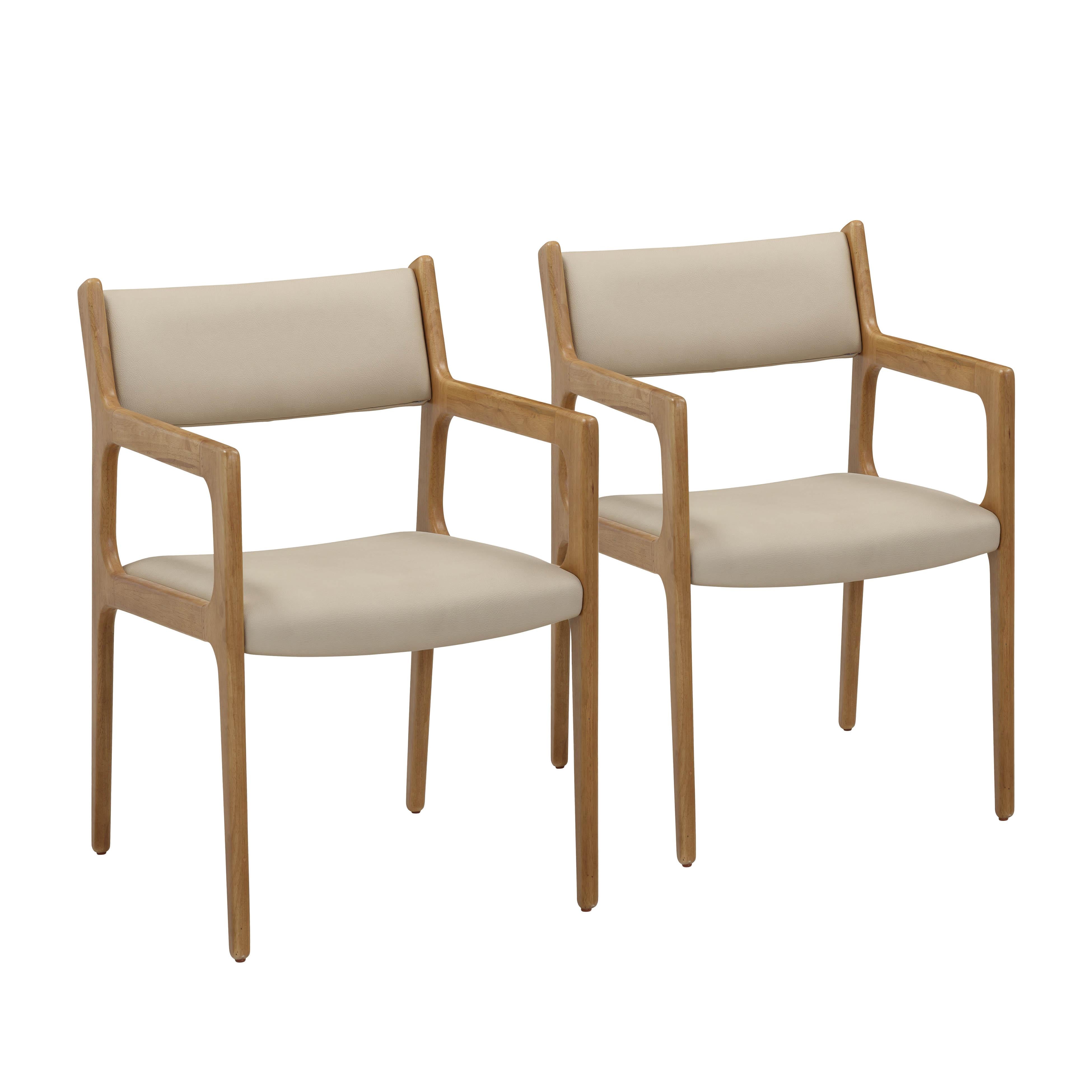 Ari Cream Performance Vegan Leather Dining Chair - Set of 2 – TOV Furniture