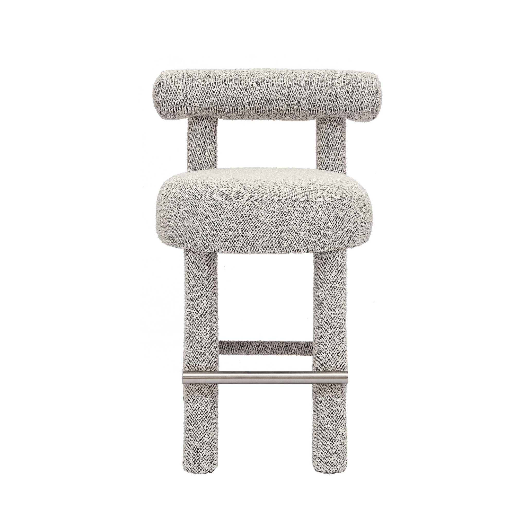 Carmel Black & White Performance Boucle Counter Stool – TOV Furniture