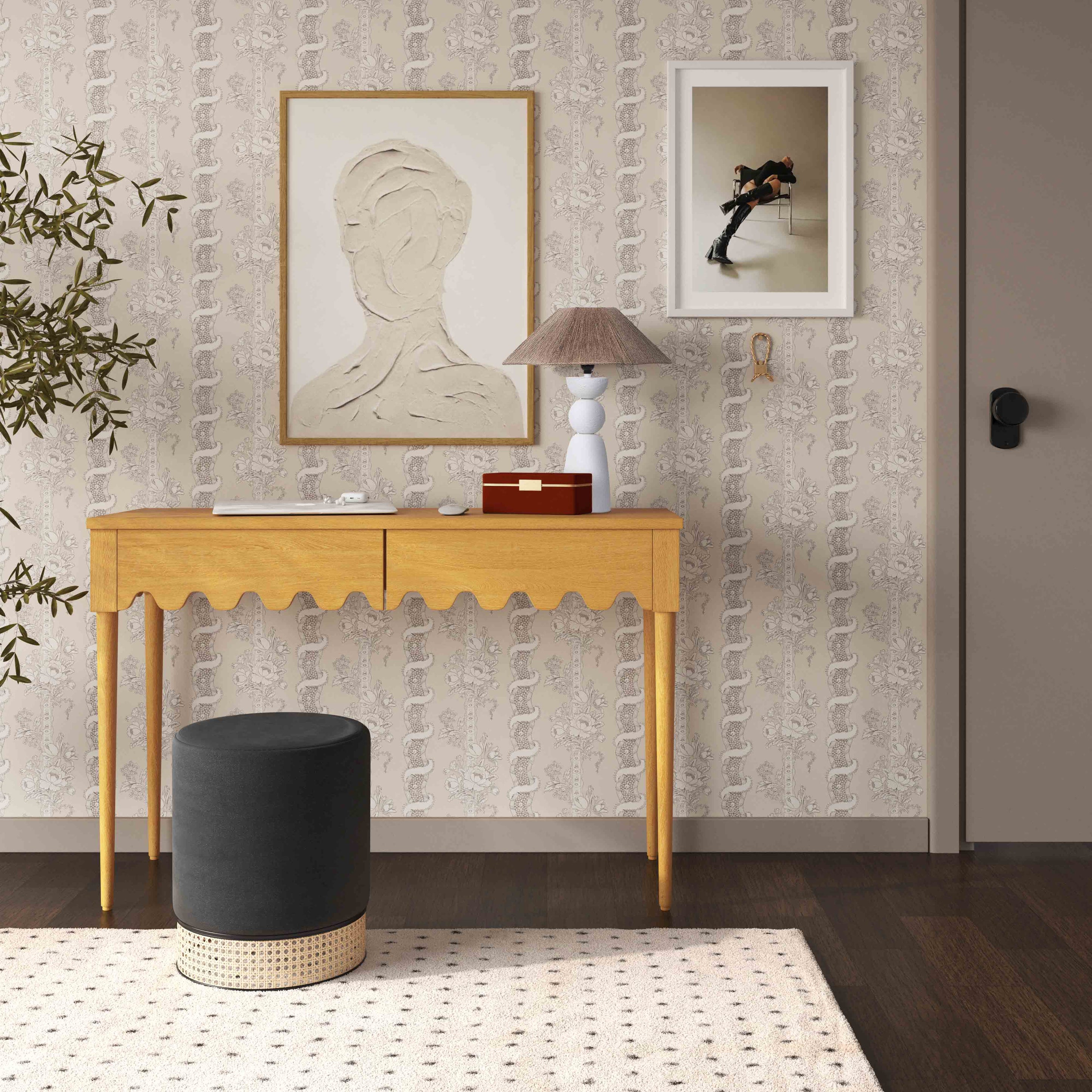 Oodle Natural Ash 2-Drawer Desk – TOV Furniture