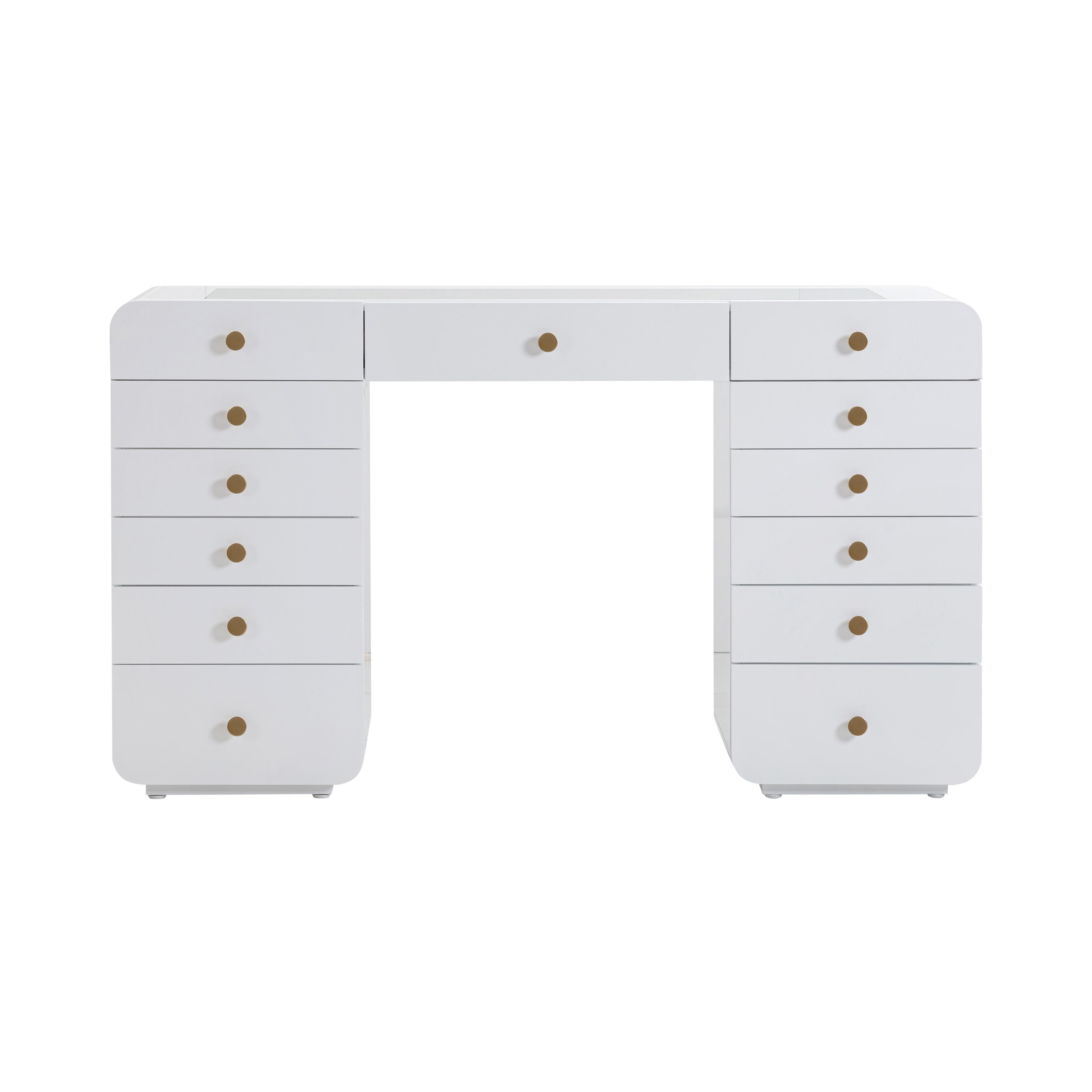 Hollywood White Vanity Desk – TOV Furniture