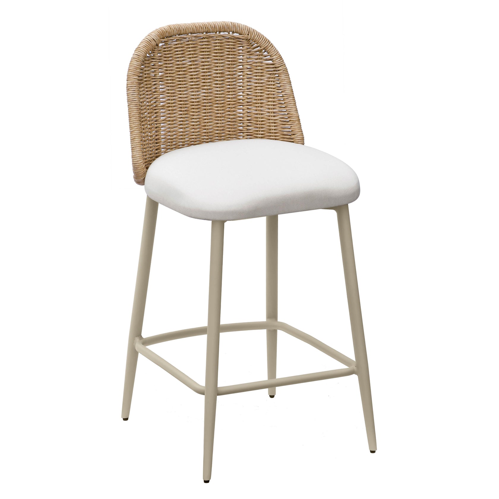 Alexa Performance Fabric Outdoor Stool | TOV Furniture