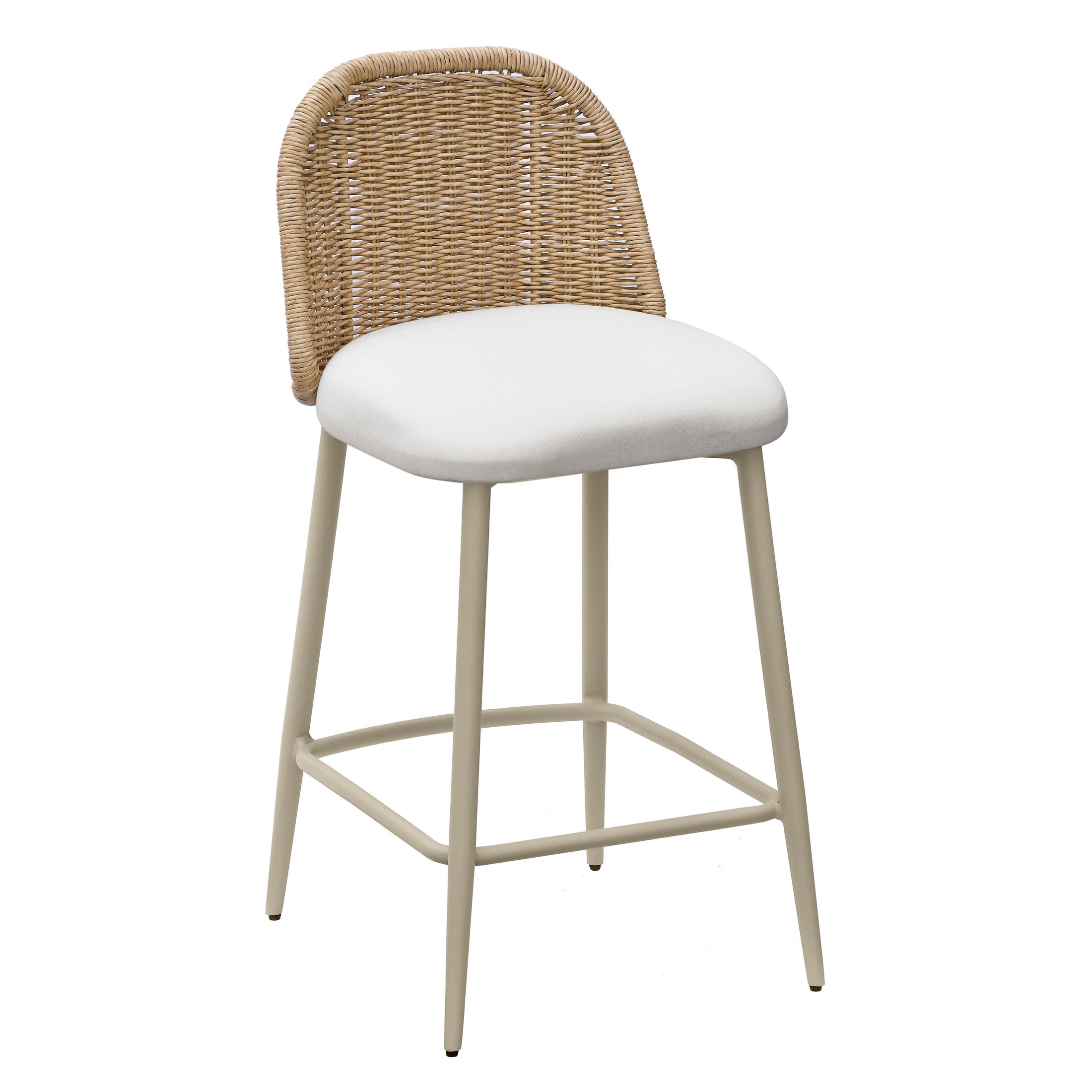 Alexa Performance Fabric Outdoor Stool | TOV Furniture