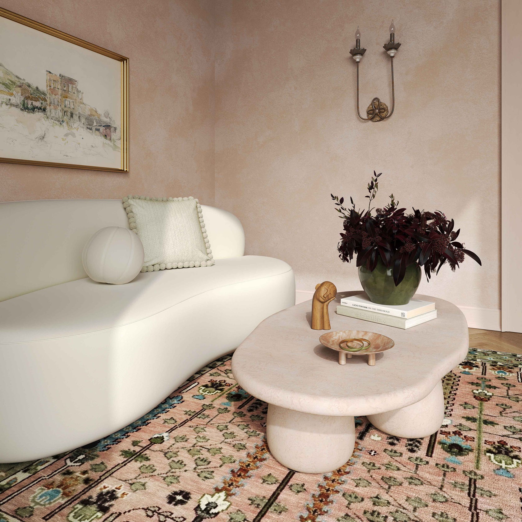 Rahul Cream Coffee Table – TOV Furniture