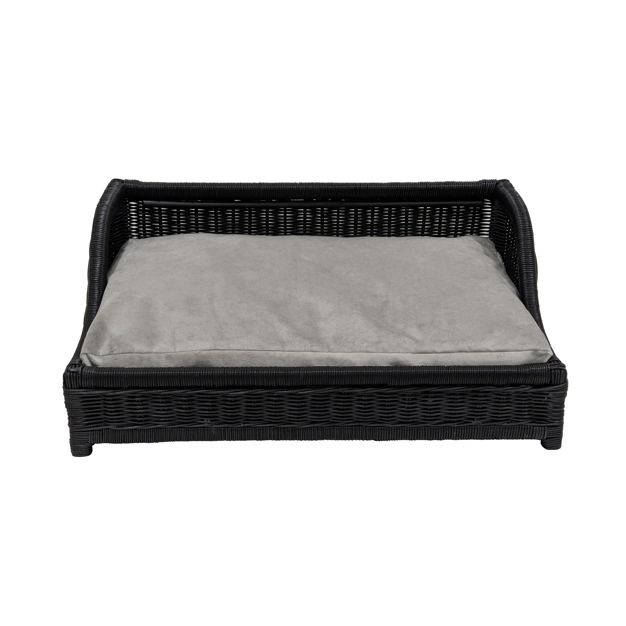 Poppy Black Rattan Small Pet Bed – TOV Furniture