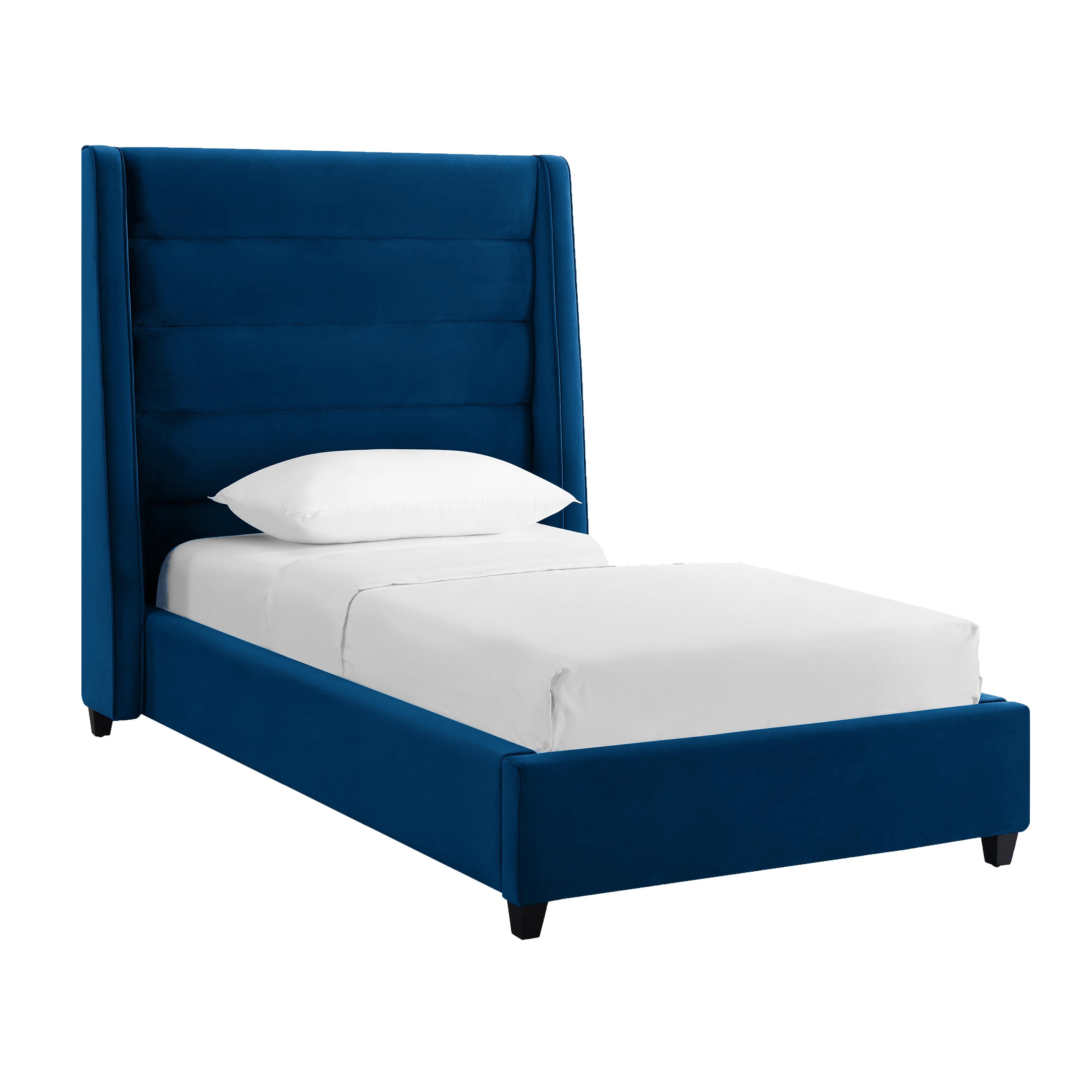 Koah Velvet Bed & Channel Tufted Frame | TOV Furniture