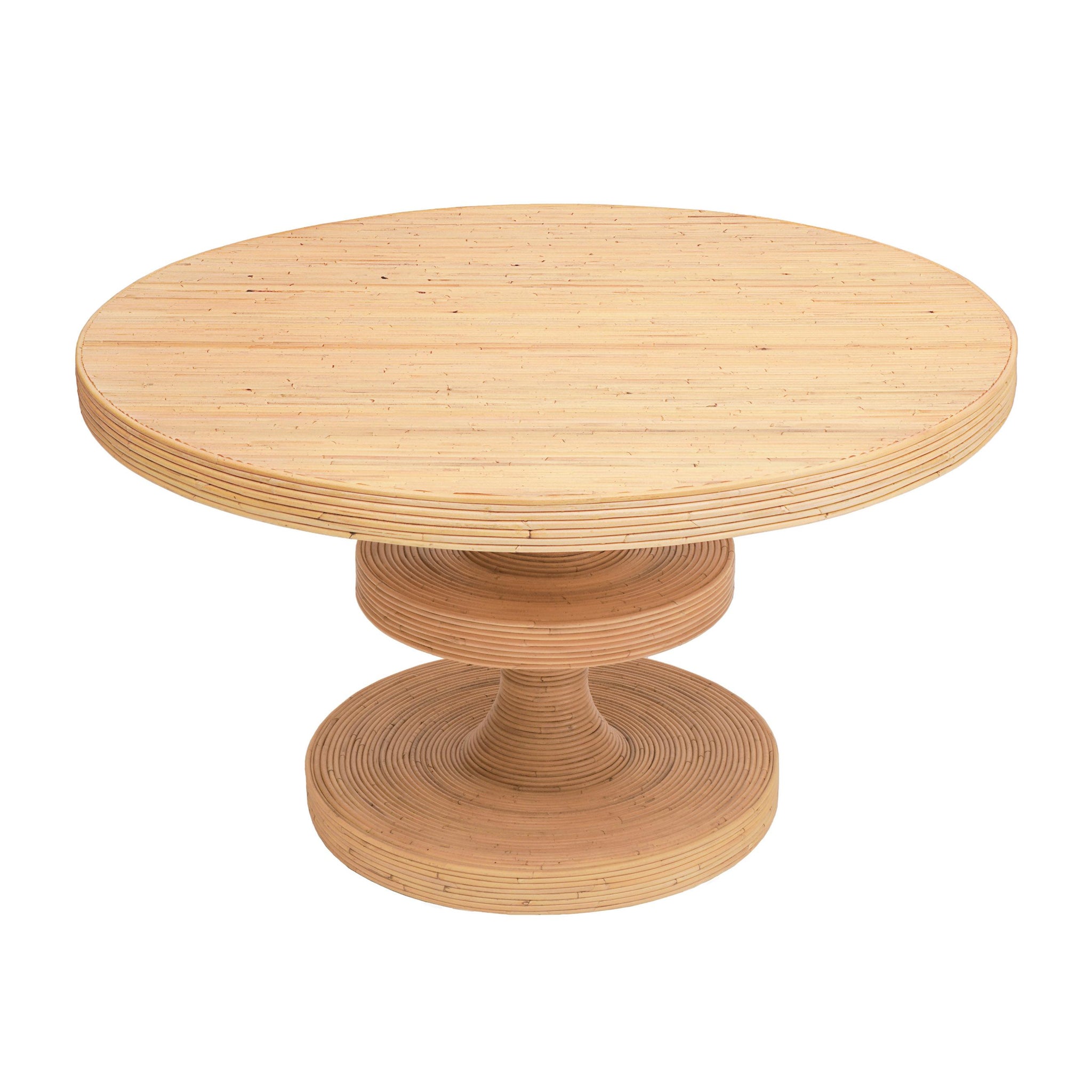 Apollonia 51" Natural Rattan Round Dining Table – TOV Furniture