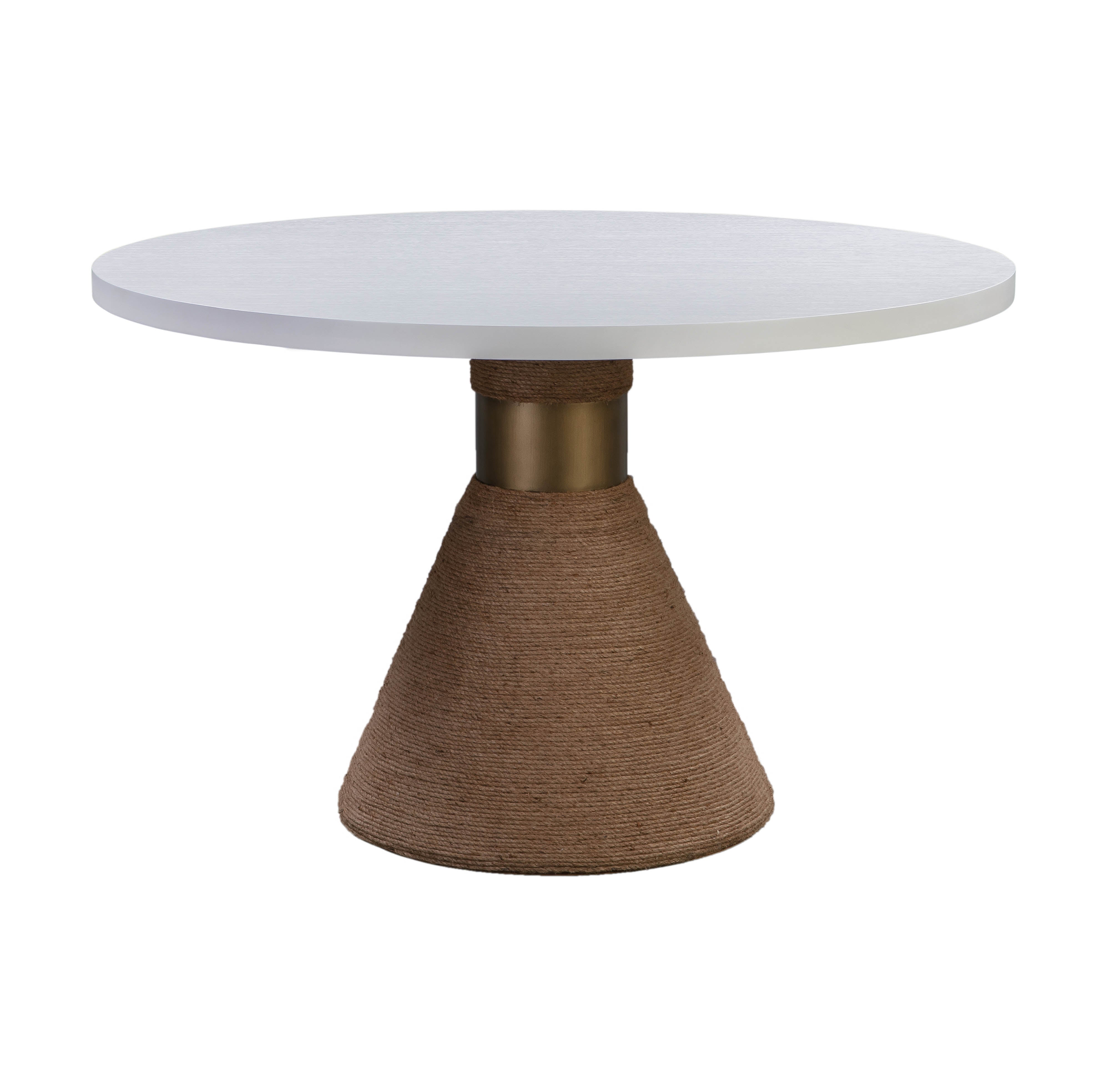 Rishi Rope 48" Round Dining Table – TOV Furniture