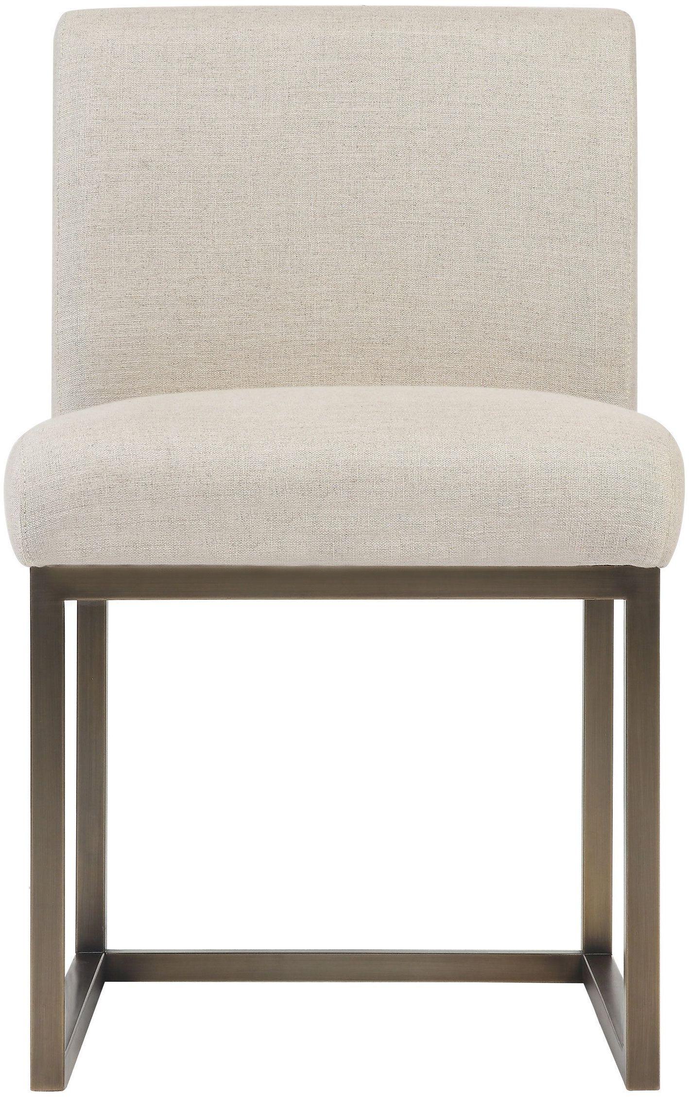Haute Beige Linen Chair in Brass – TOV Furniture