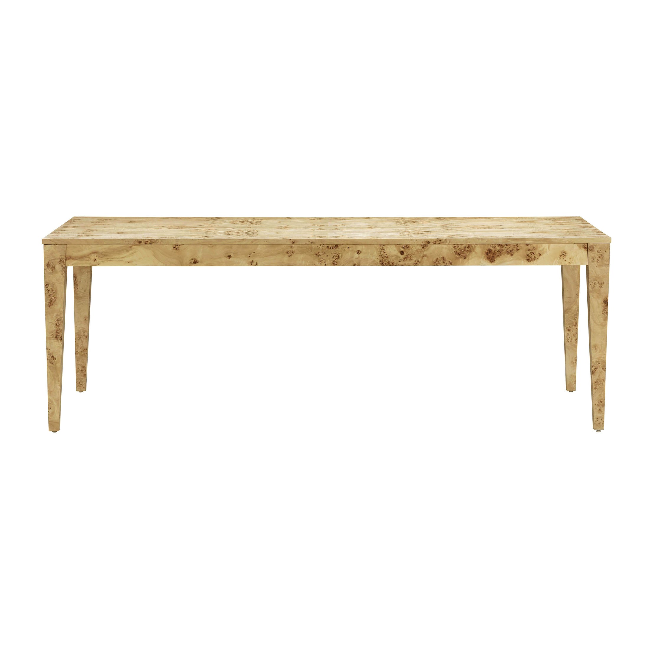 Brandyss Natural Burl 90" Rectangular Dining Table – TOV Furniture
