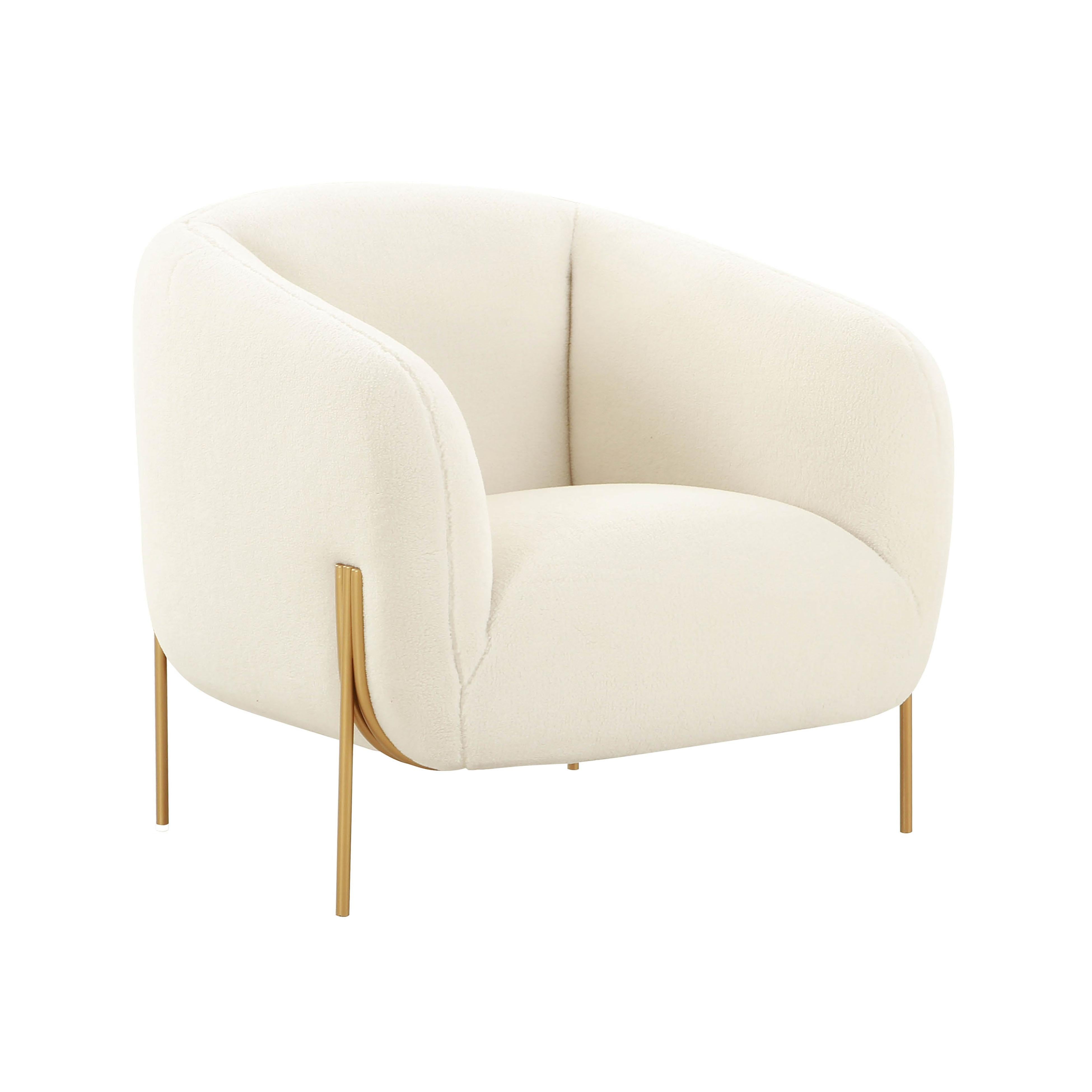 Kandra Cream Shearling Accent Chair by Inspire Me! Home Decor – TOV ...