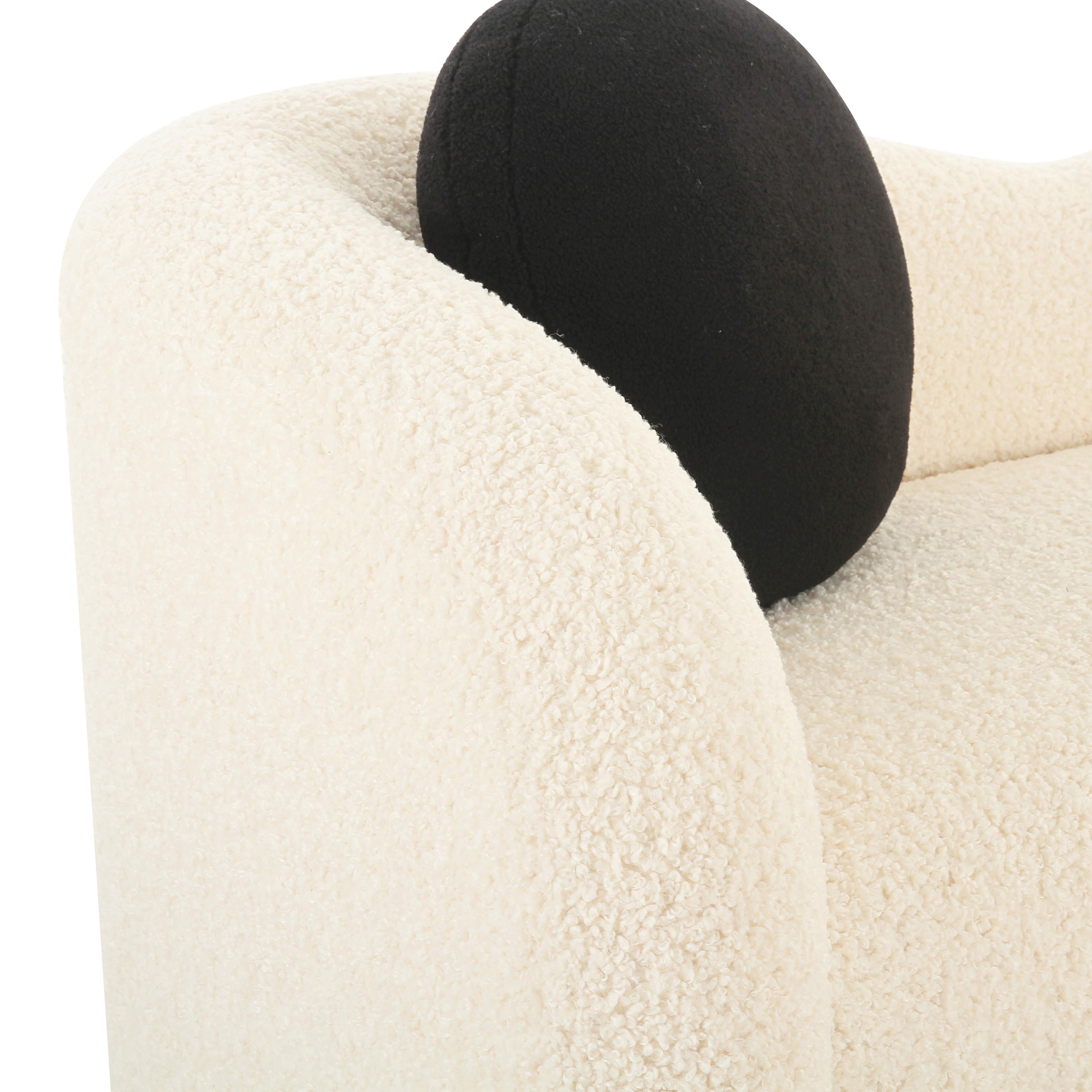 Leonie Beige Faux Shearling 84" Sofa – TOV Furniture