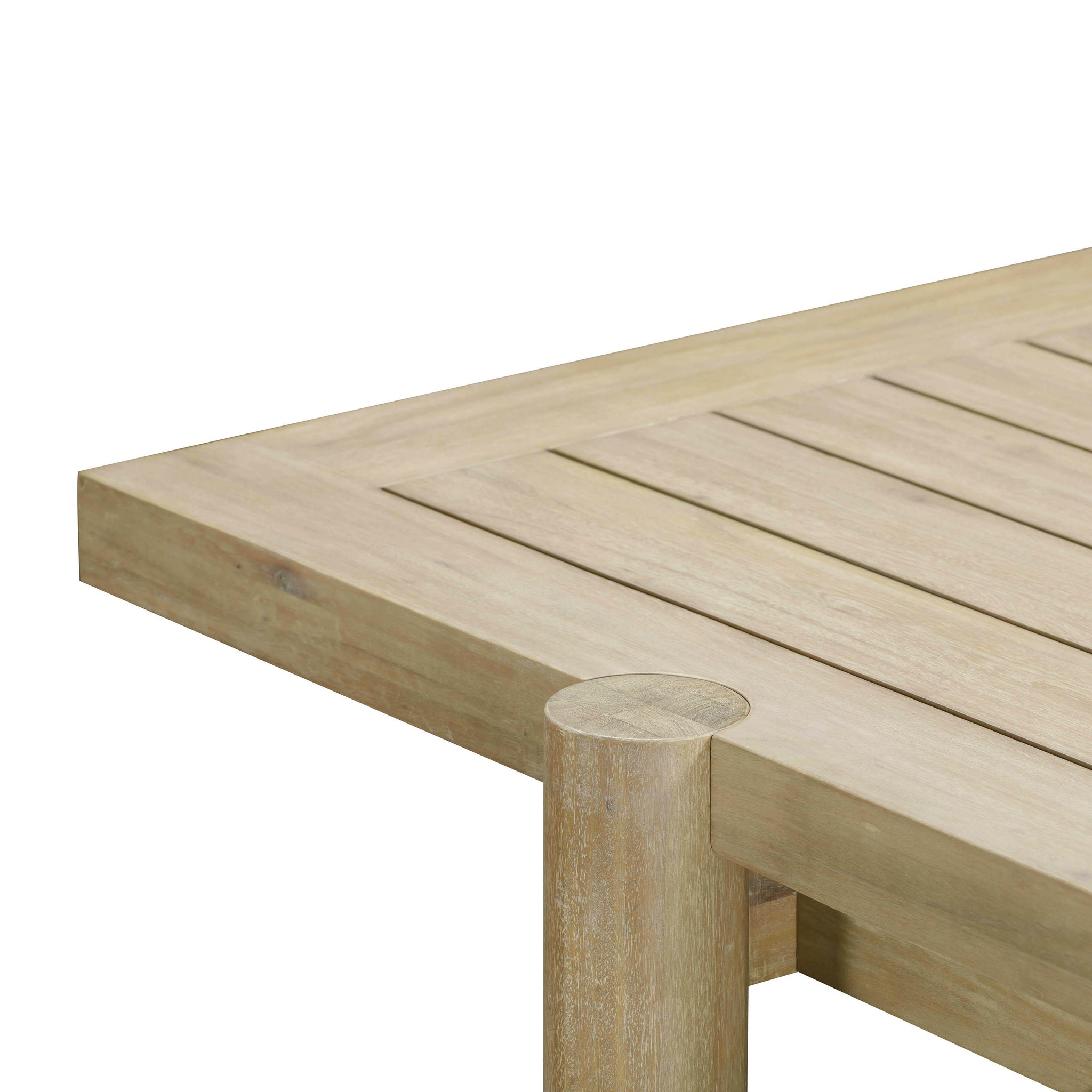 Gata Light Teak Outdoor 87" Rectangular Dining Table – TOV Furniture