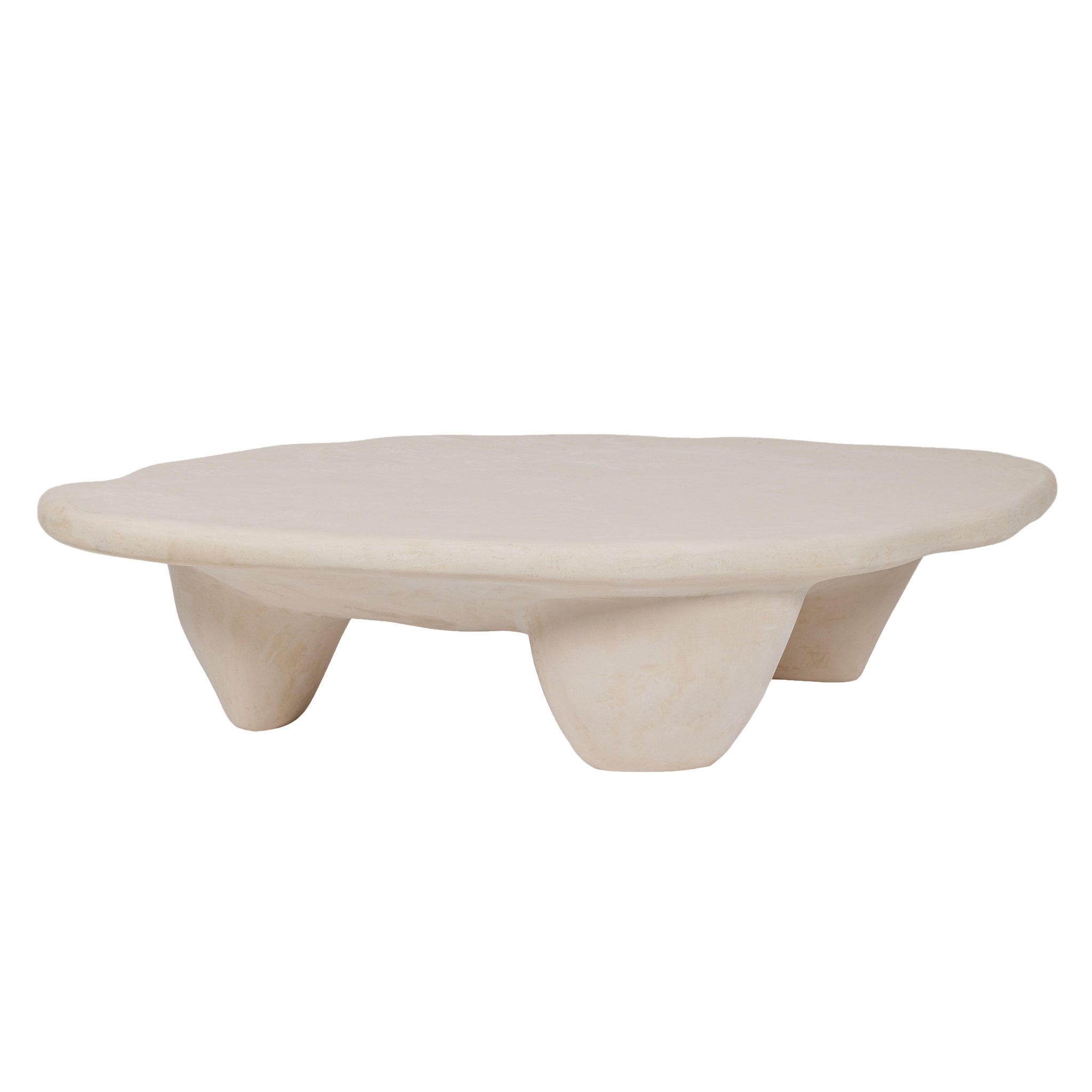 Athen Cream Faux Stone Coffee Table – TOV Furniture