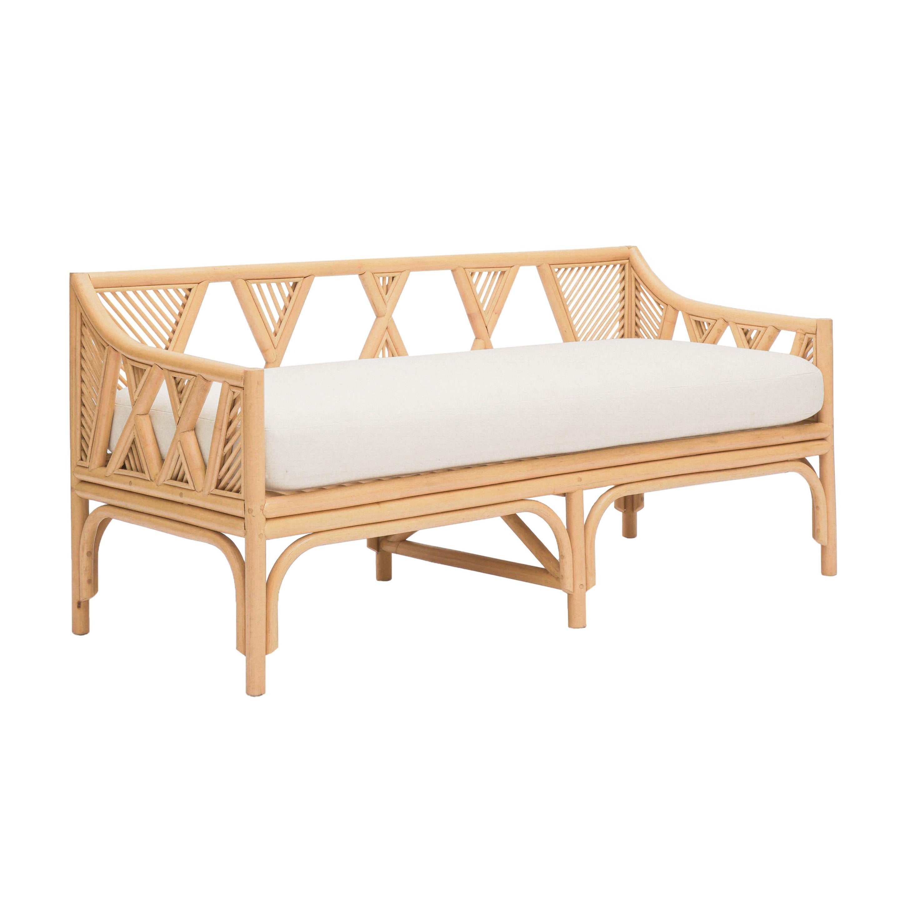 Jayla Natural Rattan Bench – TOV Furniture