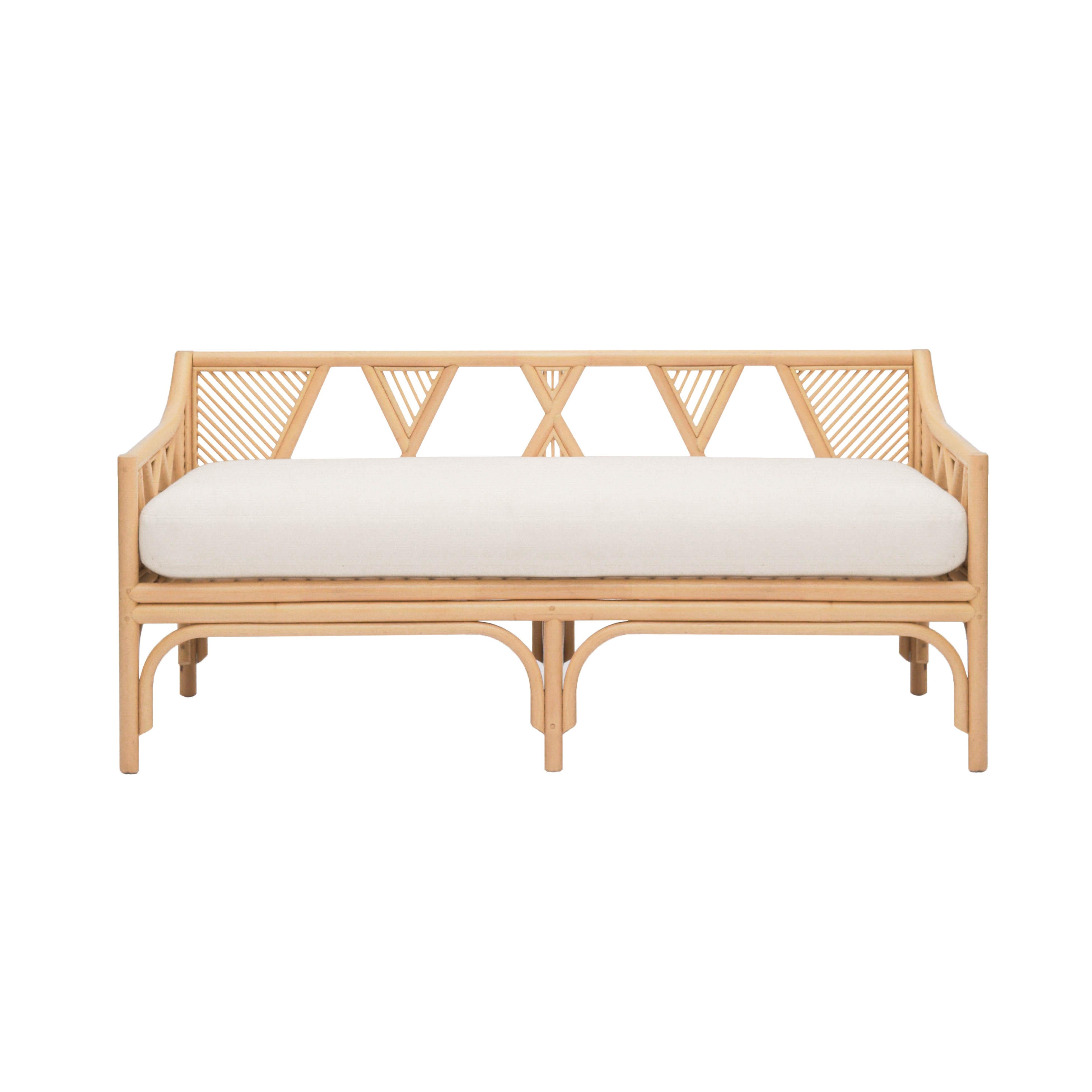 Jayla Natural Rattan Bench – TOV Furniture
