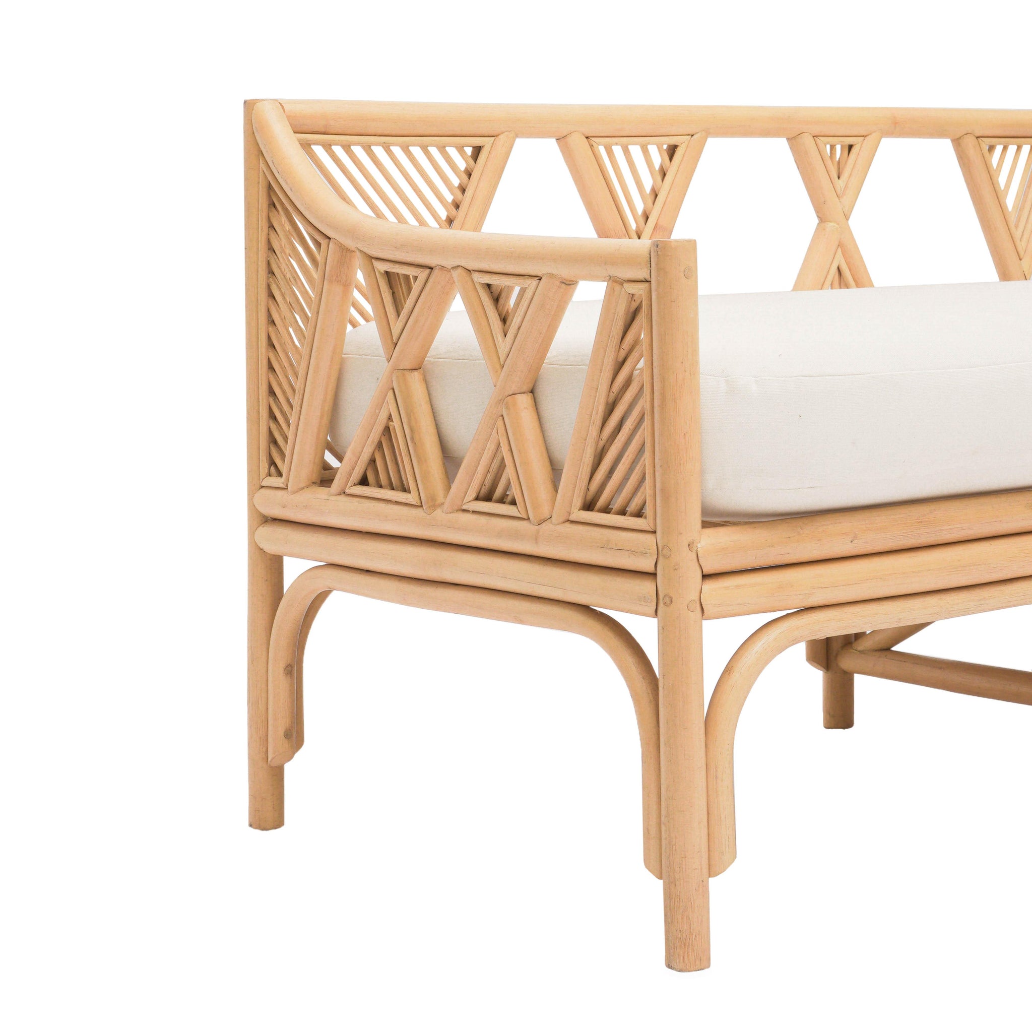 Jayla Natural Rattan Bench – TOV Furniture