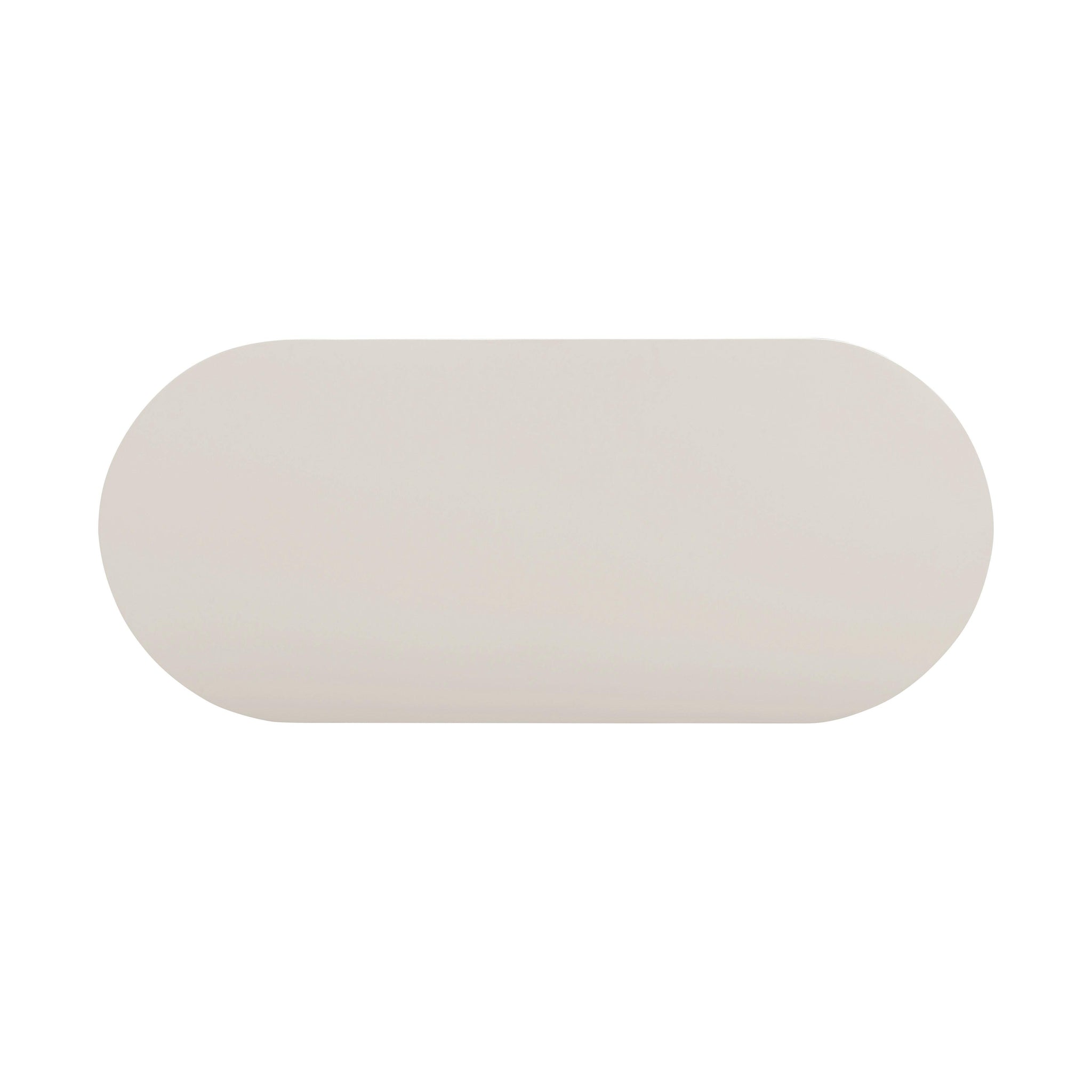 Bella Cream Oval Coffee Table – TOV Furniture