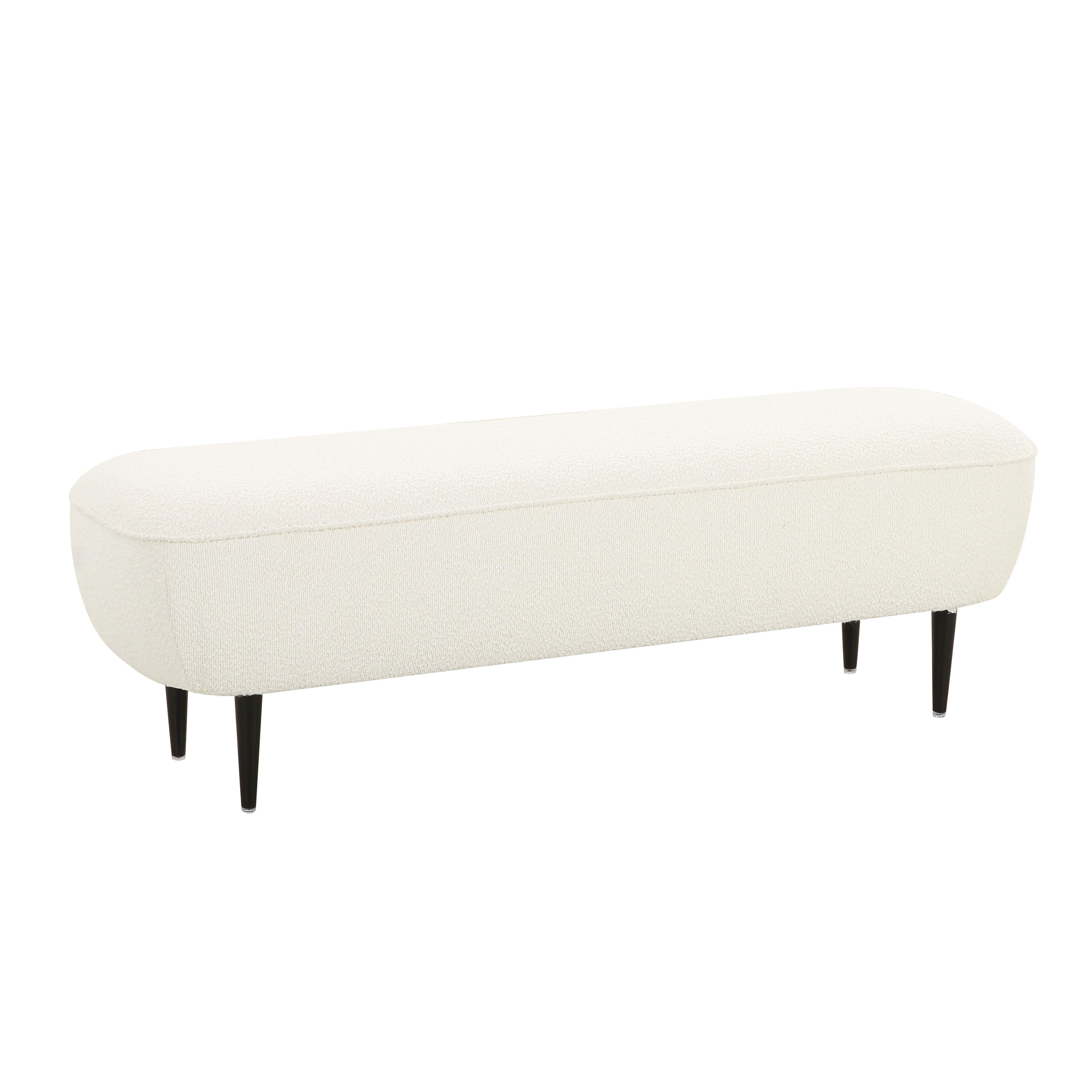 Denise Cream Boucle Bench – TOV Furniture