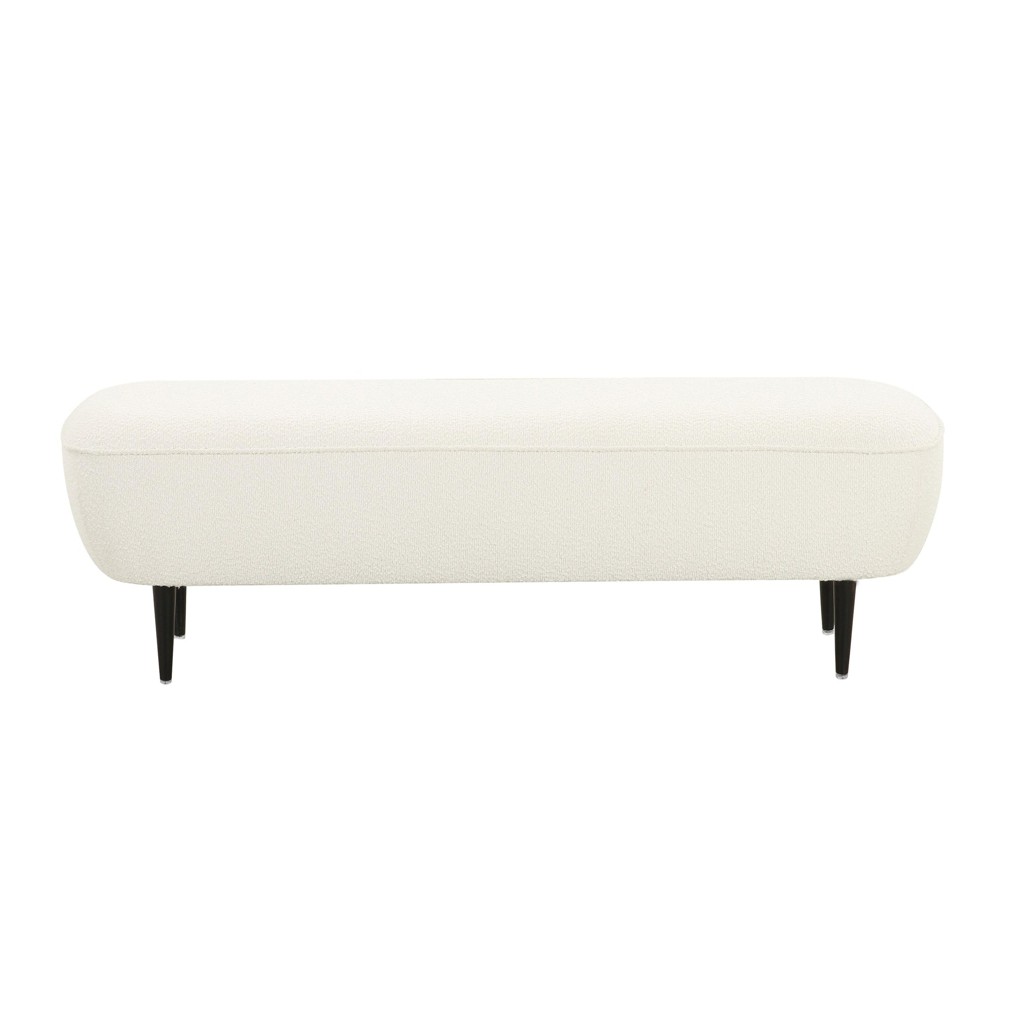 Denise 51" Cream Boucle Bench – TOV Furniture